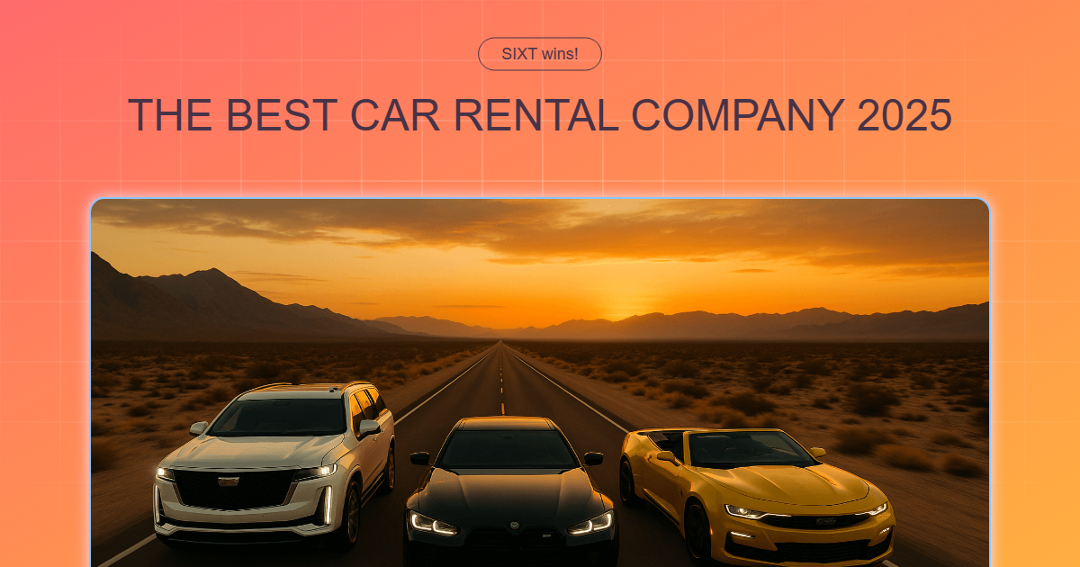 The Top 10 best Car Rental Companies in the United States 2025 | SIXT ...